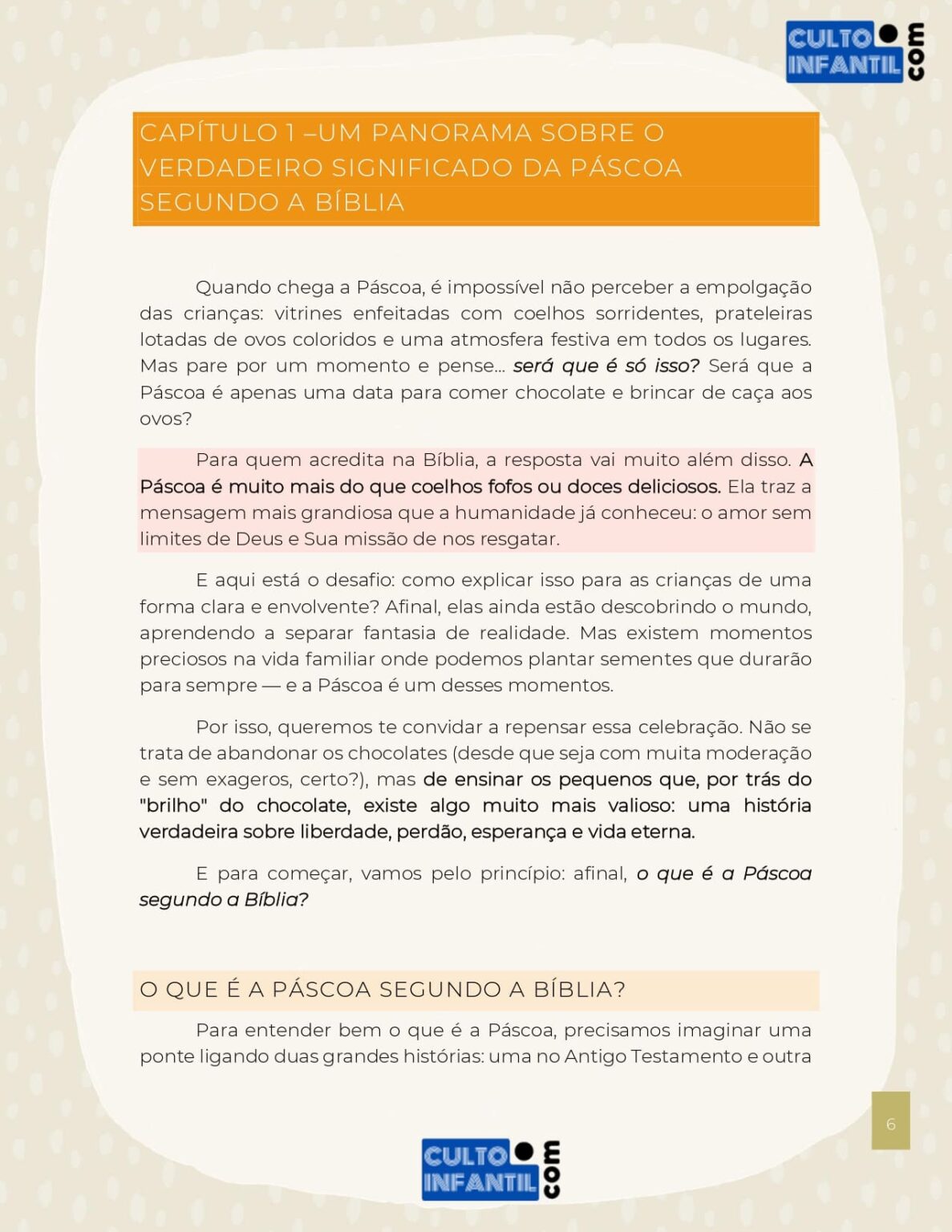 Explicando a Páscoa para Crianças – O Melhor Material sobre o ...